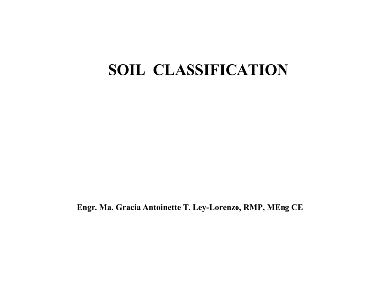 Soil Classification: USDA Triangle, Atterberg Limits, AASHTO & USCS