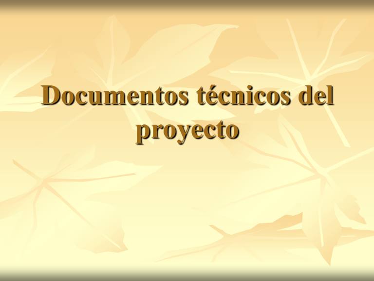 Documentos Técnicos del Proyecto: Normas e Ingeniería