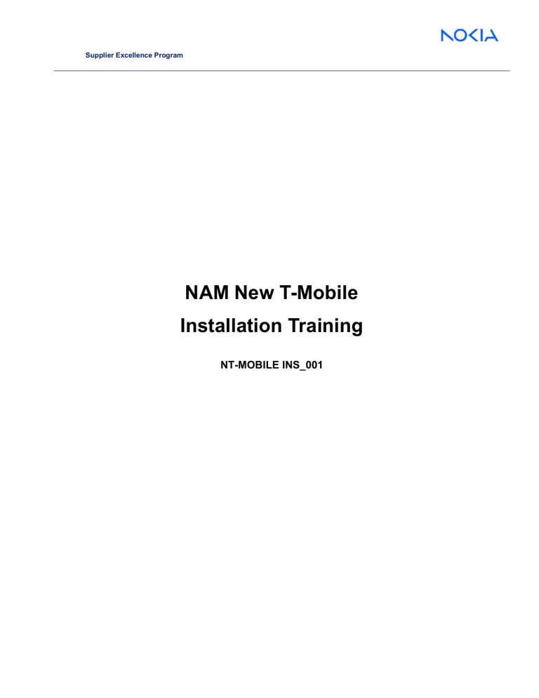 T-Mobile Installation Training: Nokia AirScale & Flexi BTS Modules