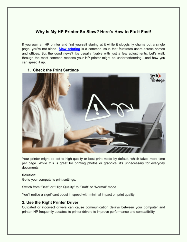 HP Printer Slow? Fix It Fast! Troubleshooting Guide