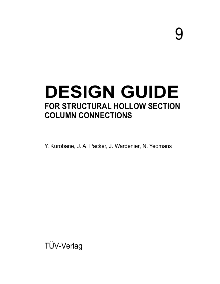 Hollow Section Column Connection Design Guide