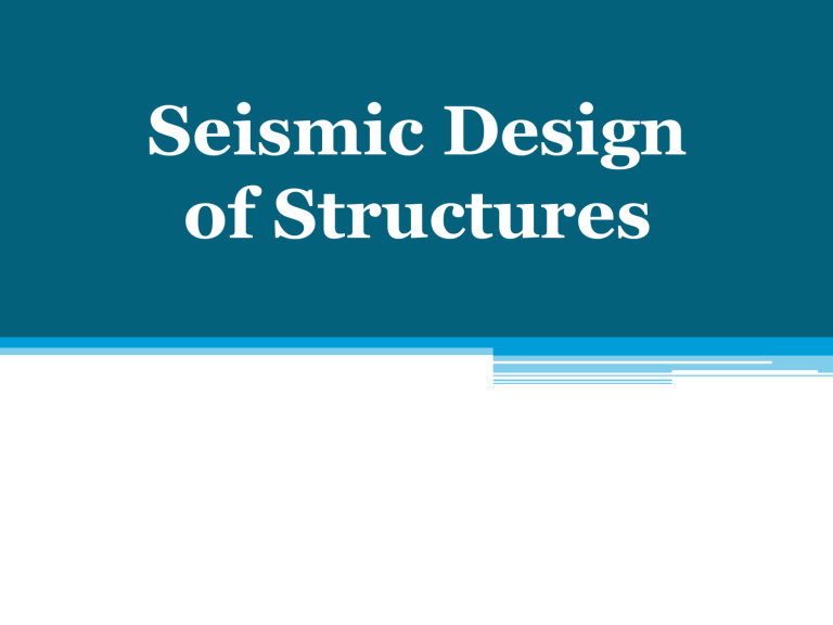 Seismic Design of RC Structures: Column Response