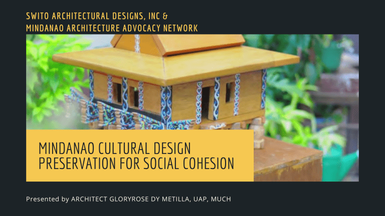 Mindanao Cultural Design Preservation Presentation