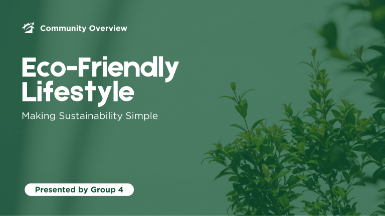 Eco-Friendly Lifestyle Community: Sustainability Made Simple