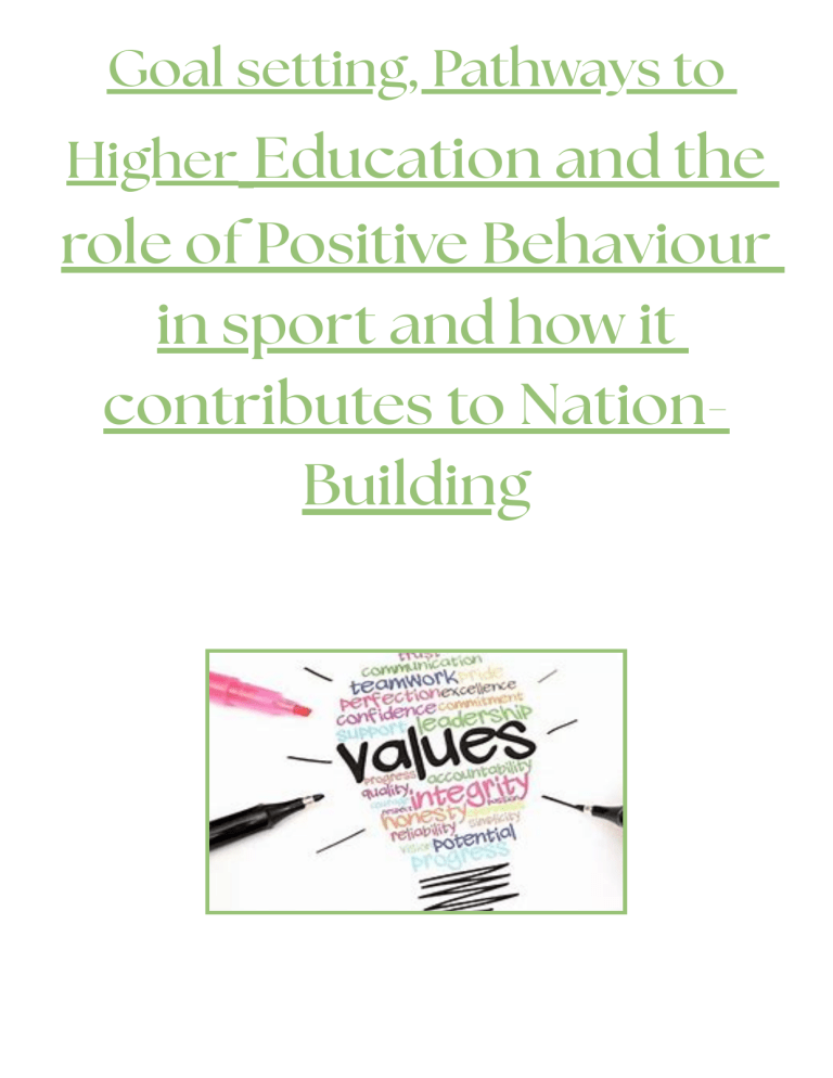 Goal Setting & Positive Behavior in Sports