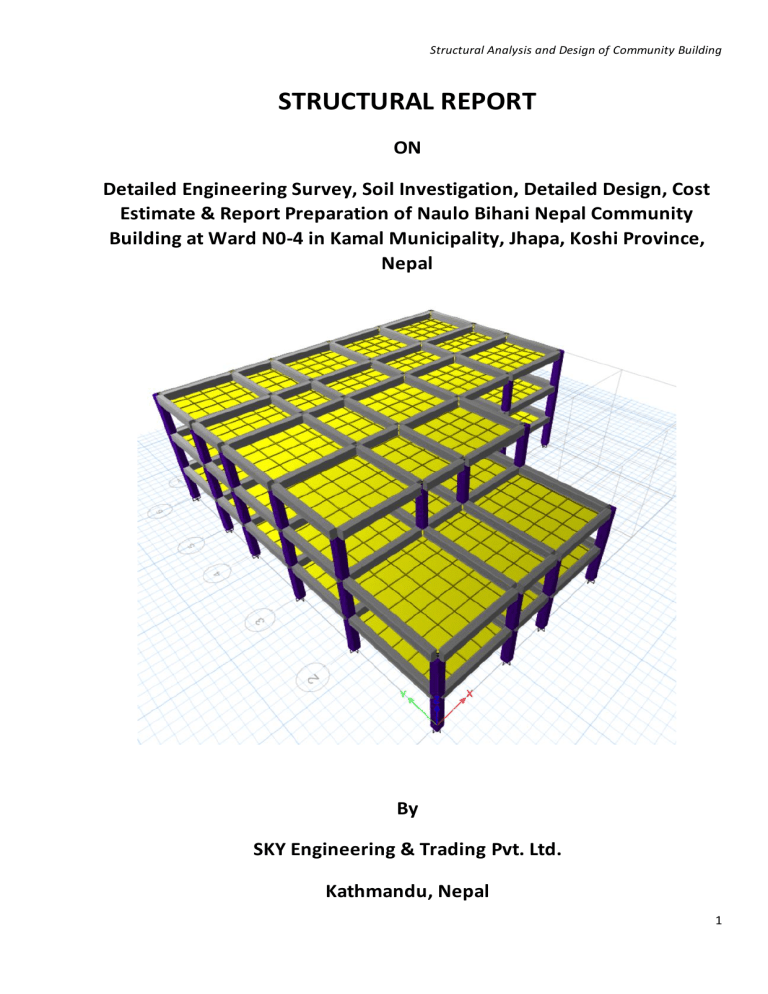Structural Analysis & Design of Community Building in Nepal