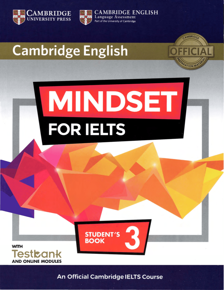 Cambridge IELTS Coursebook: Mindset for IELTS