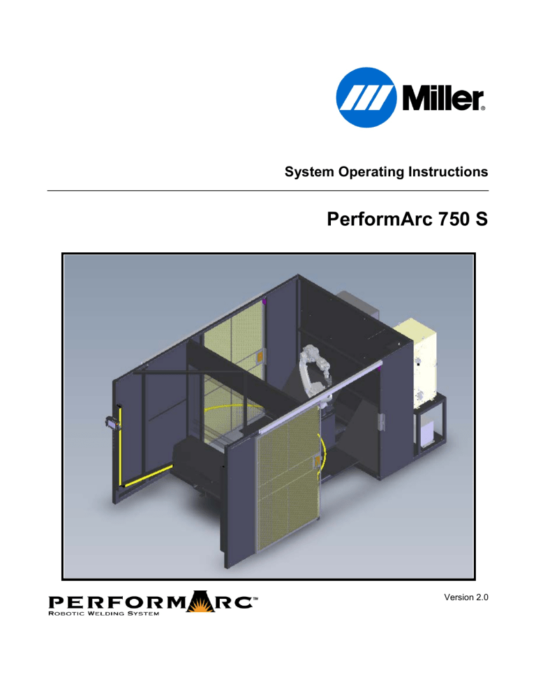 PerformArc 750 S System Operating Instructions