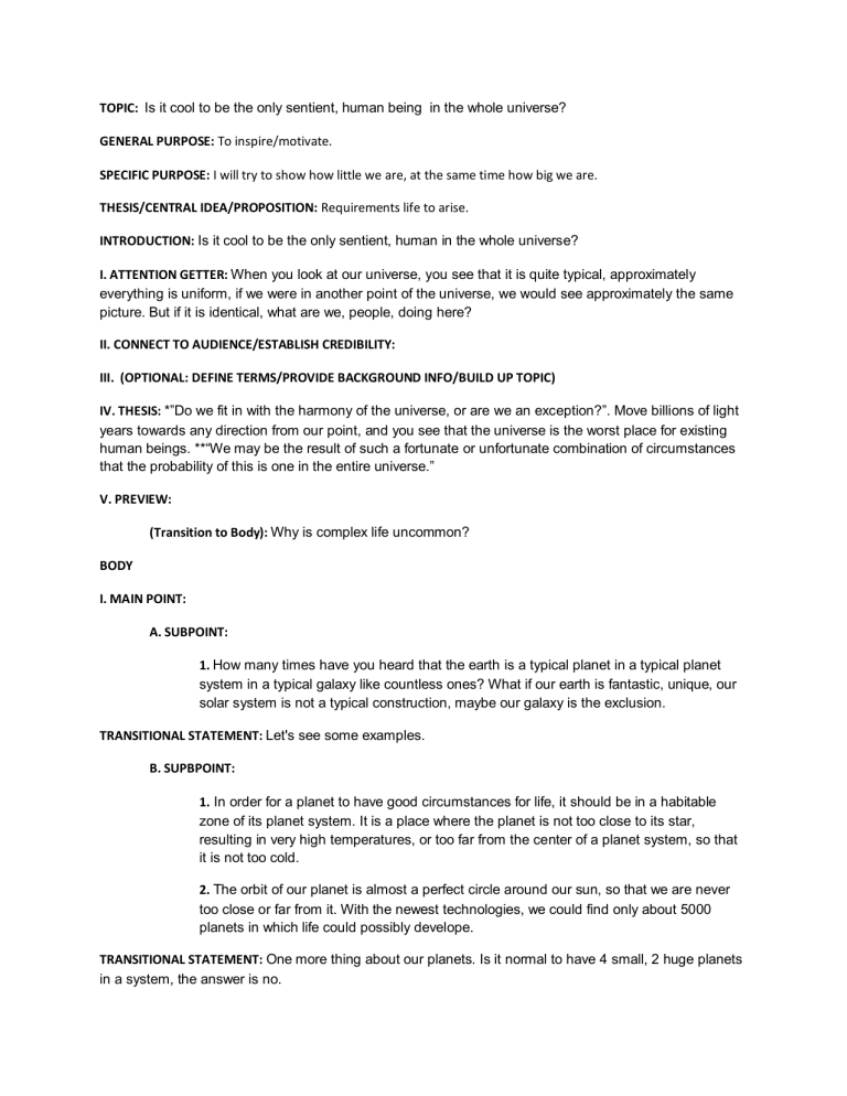 Sentient Life in the Universe: Is Earth Unique?