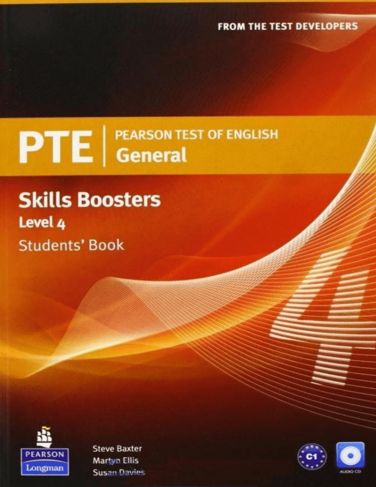 PTE General Level 4 Skills Boosters Student's Book