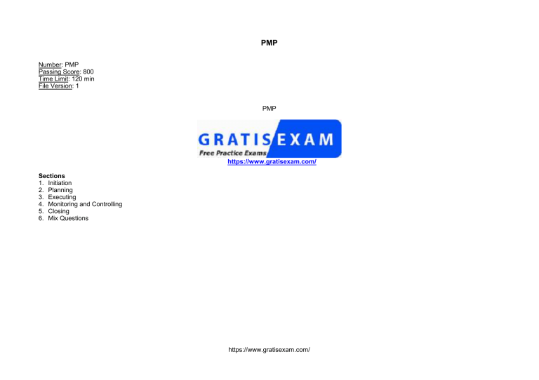 PMP Exam Questions: Project Management Initiation