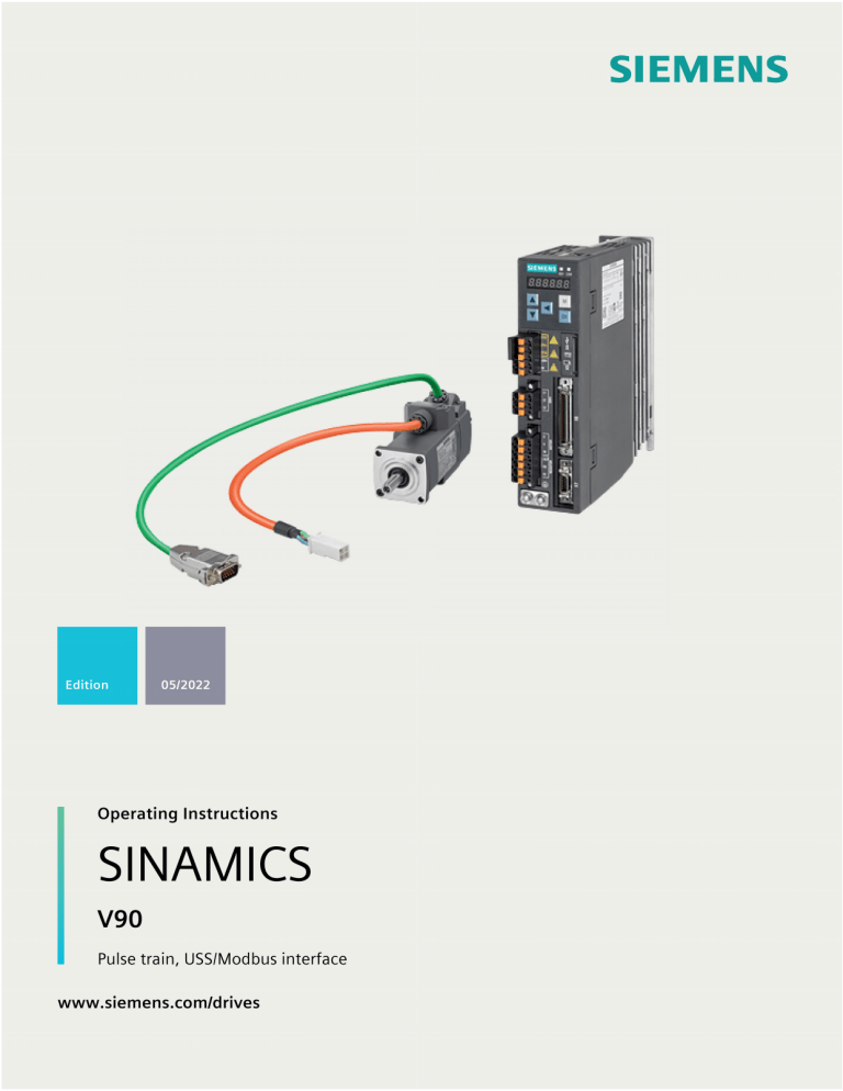 SINAMICS V90 & SIMOTICS S-1FL6 Operating Instructions