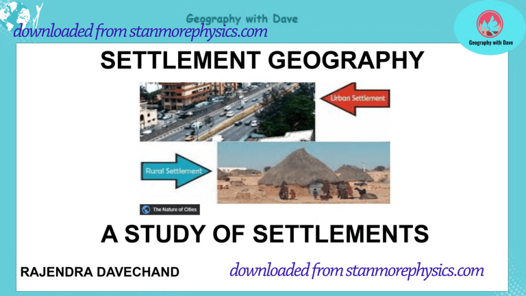 Settlement Geography: Rural Settlements Presentation