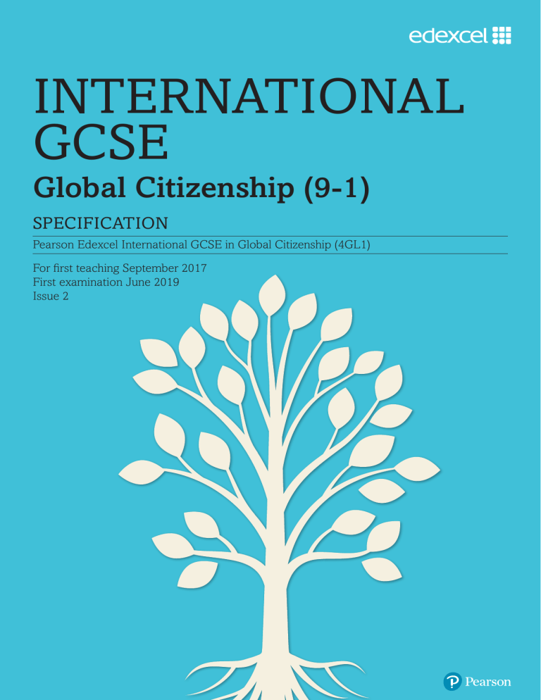 Edexcel International GCSE Global Citizenship Specification