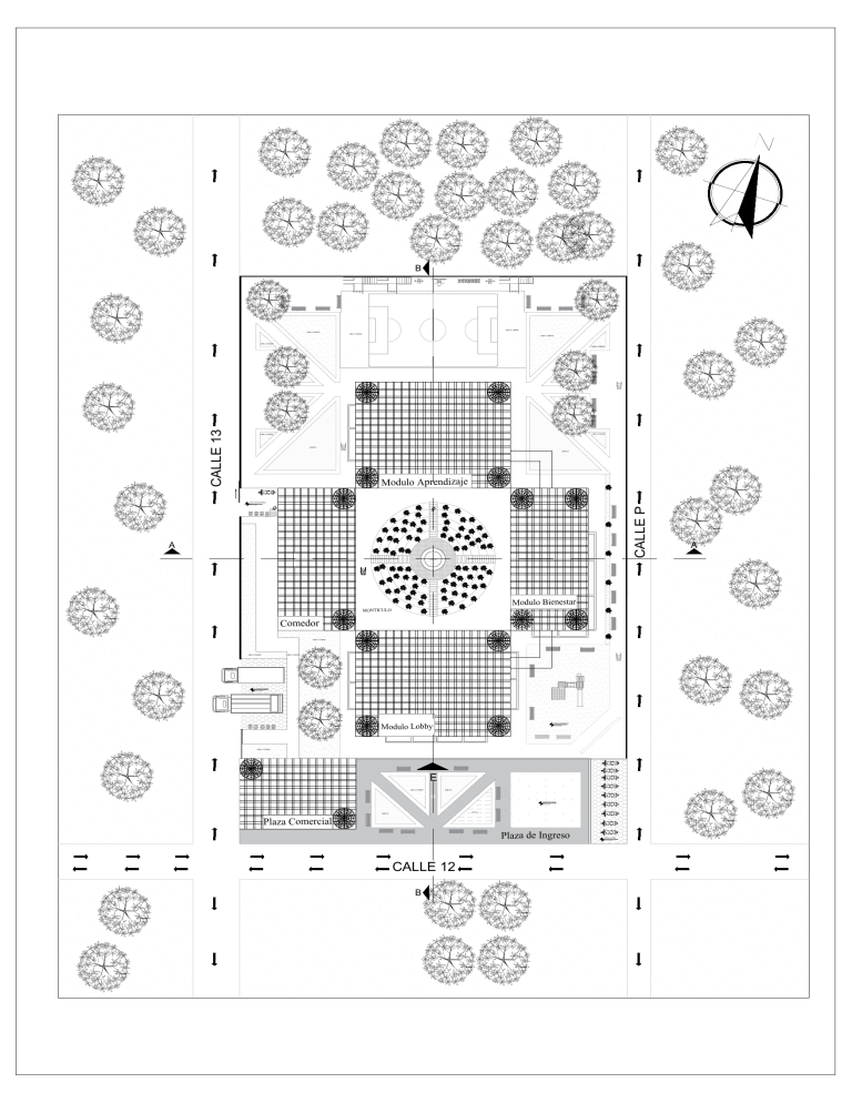 Site Plan: Learning & Recreation Area Layout