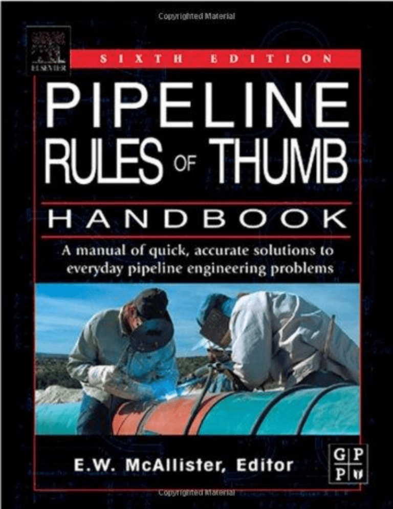 Pipeline Rules of Thumb Handbook