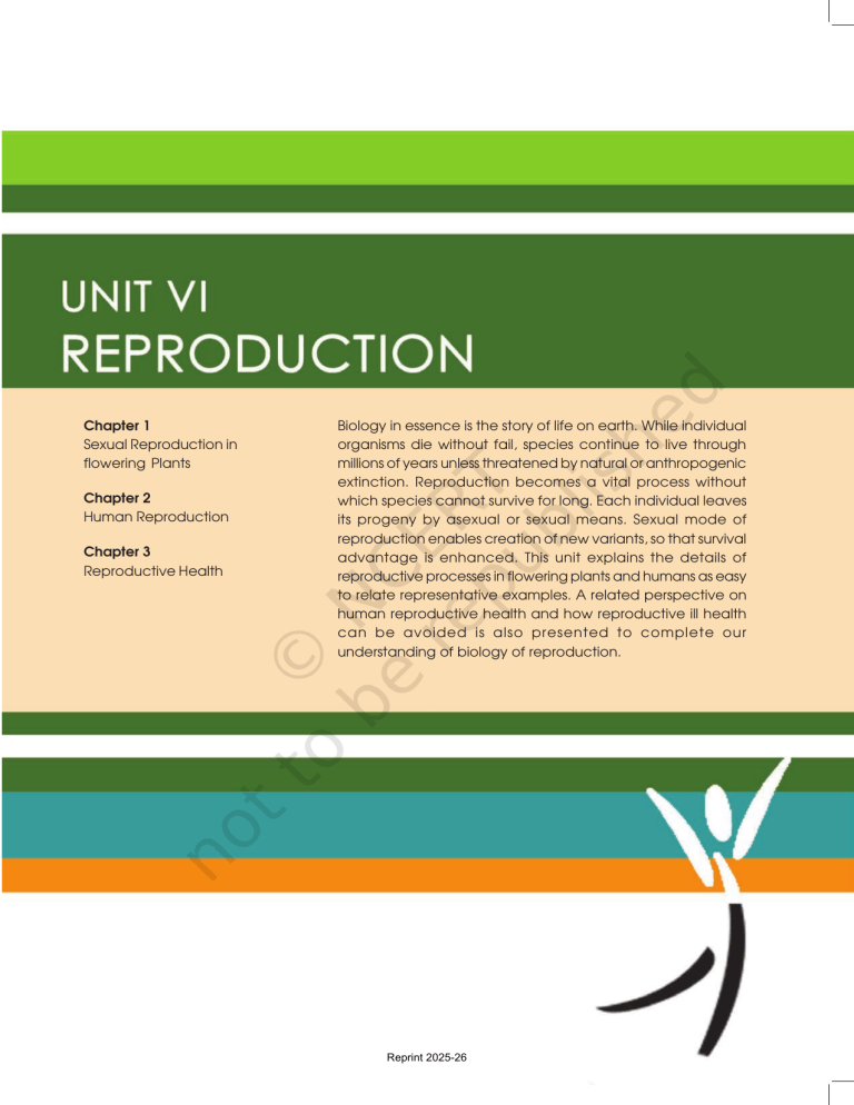 Sexual Reproduction in Flowering Plants & Human Reproduction