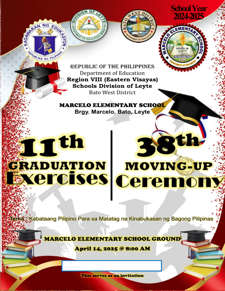 Marcelo Elementary School Graduation & Moving-Up Program