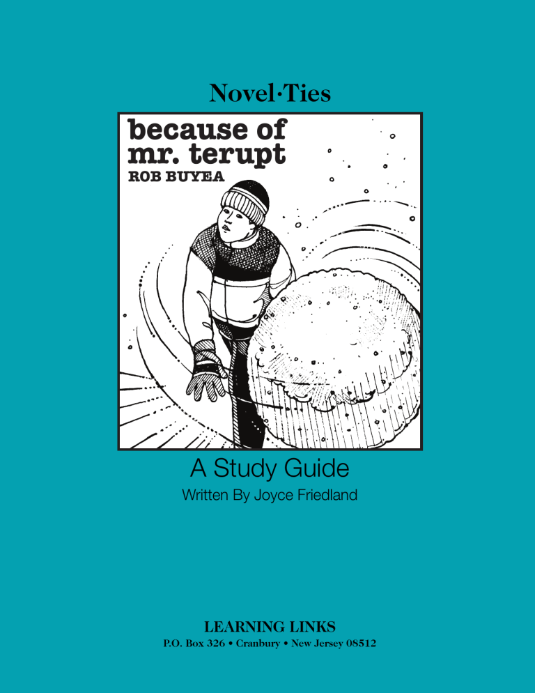 Because of Mr. Terupt Study Guide