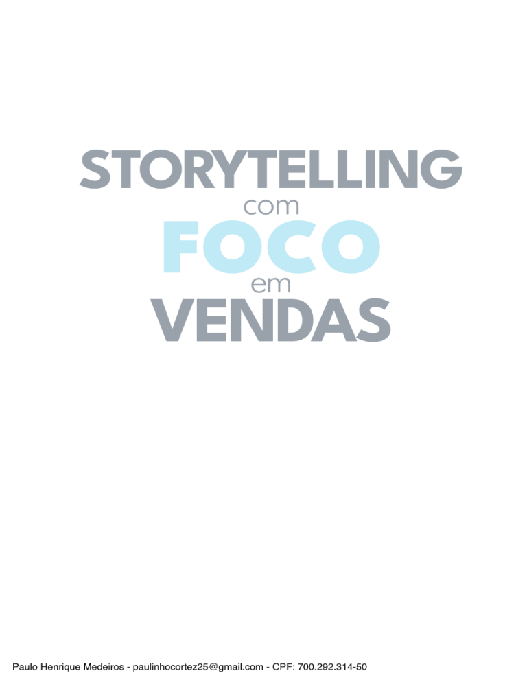 Storytelling com Foco em Vendas