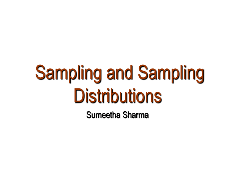 Sampling Methods & Distributions Presentation
