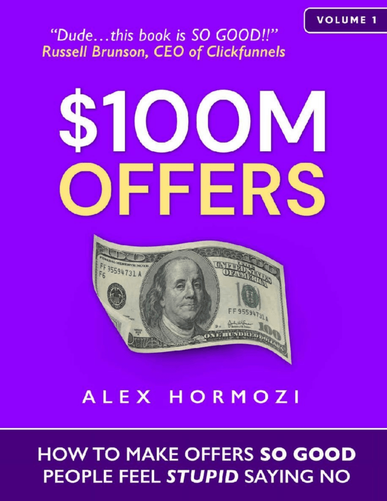 $100M Offers: Create Irresistible Business Offers
