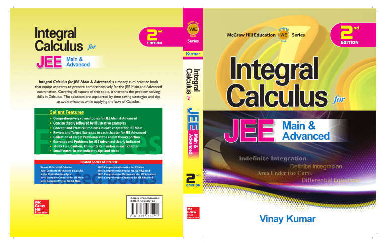 Integral Calculus for JEE Main & Advanced - Textbook