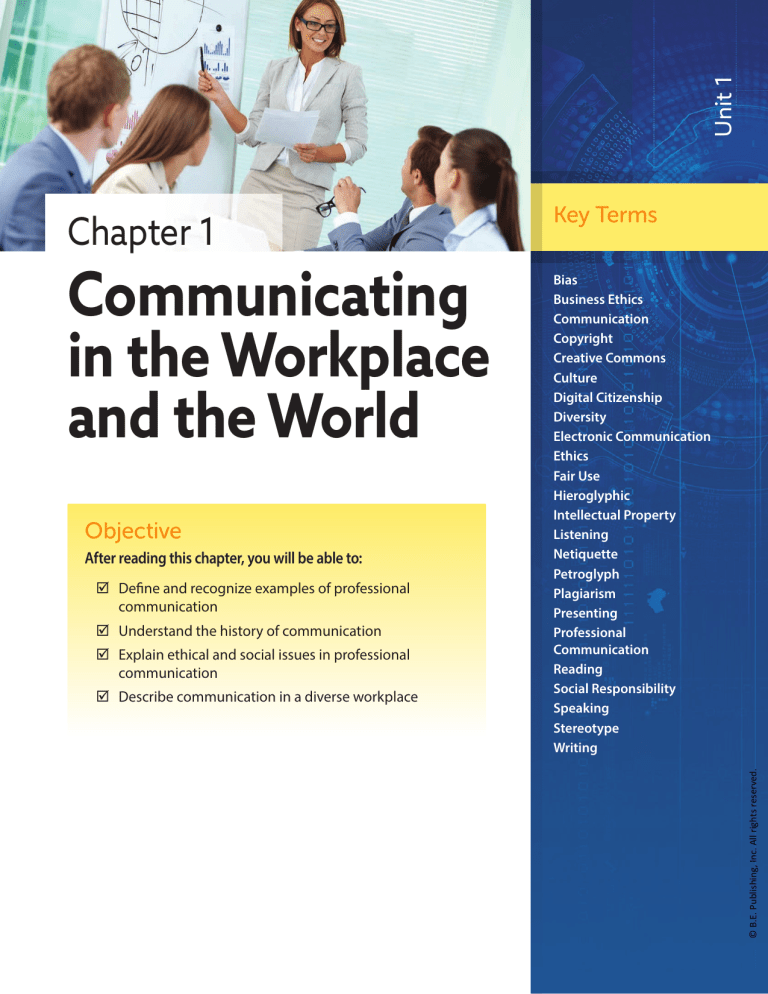 Workplace Communication: Chapter 1 Overview