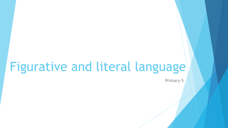Figurative Language: Metaphor, Hyperbole, Personification