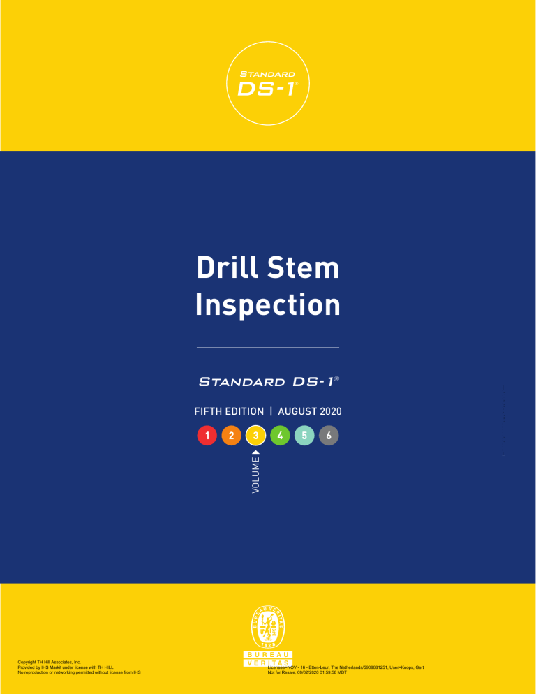 Drill Stem Inspection Standard DS-1, Fifth Edition