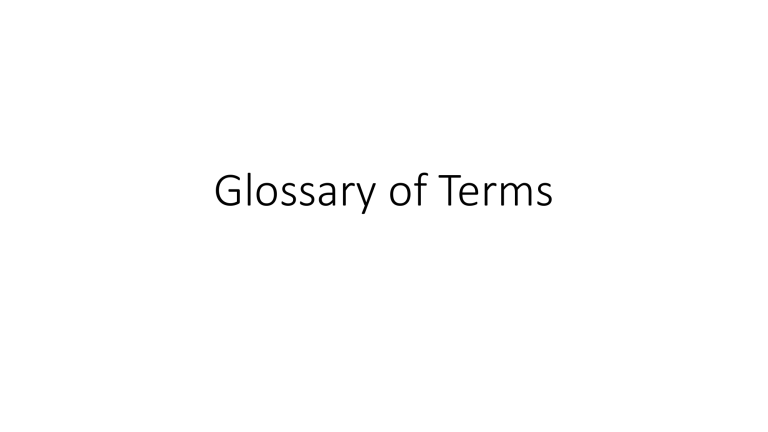 Medical & Dental Glossary: Terms & Definitions