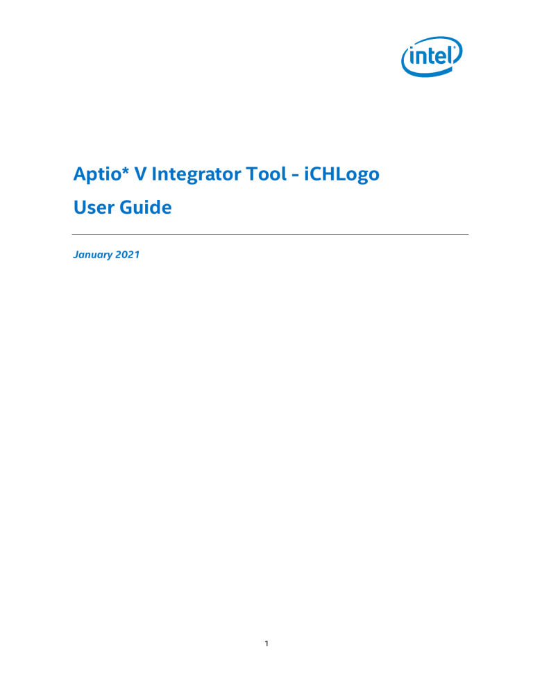 iCHLogo User Guide: Customize Intel BIOS Logos