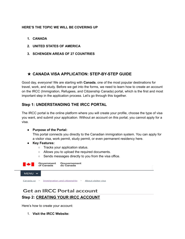 Canada & US Visa Application Guide: Step-by-Step