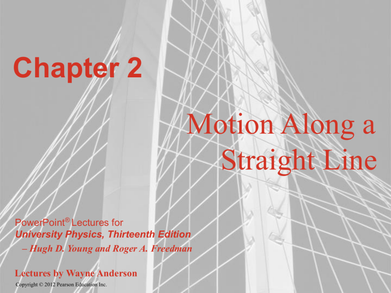 Motion Along a Straight Line: Physics Presentation