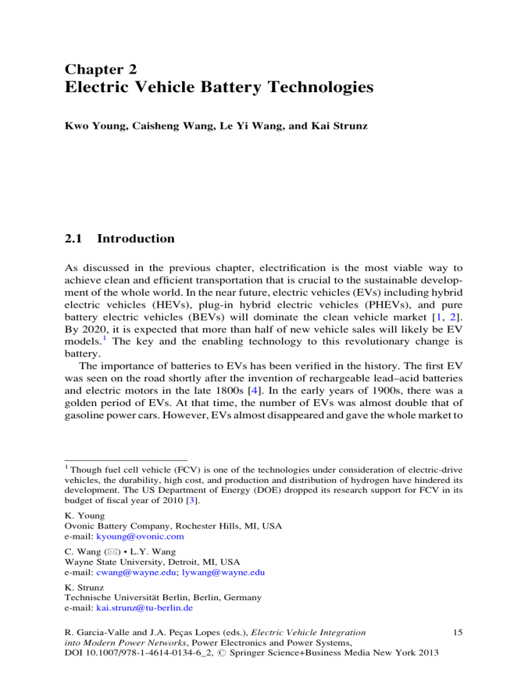 Electric Vehicle Battery Technologies: NiMH & Li-ion