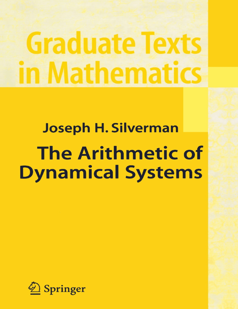Arithmetic Dynamical Systems Textbook