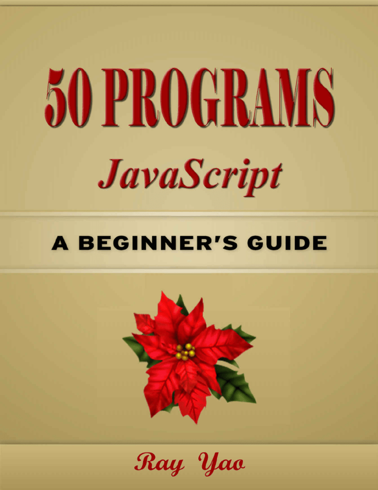 50 JavaScript Programs: A Practical Guide