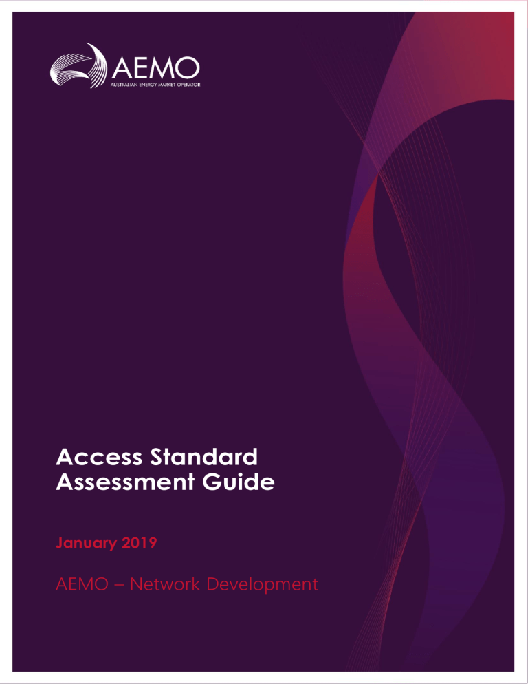 Access Standard Assessment Guide - AEMO