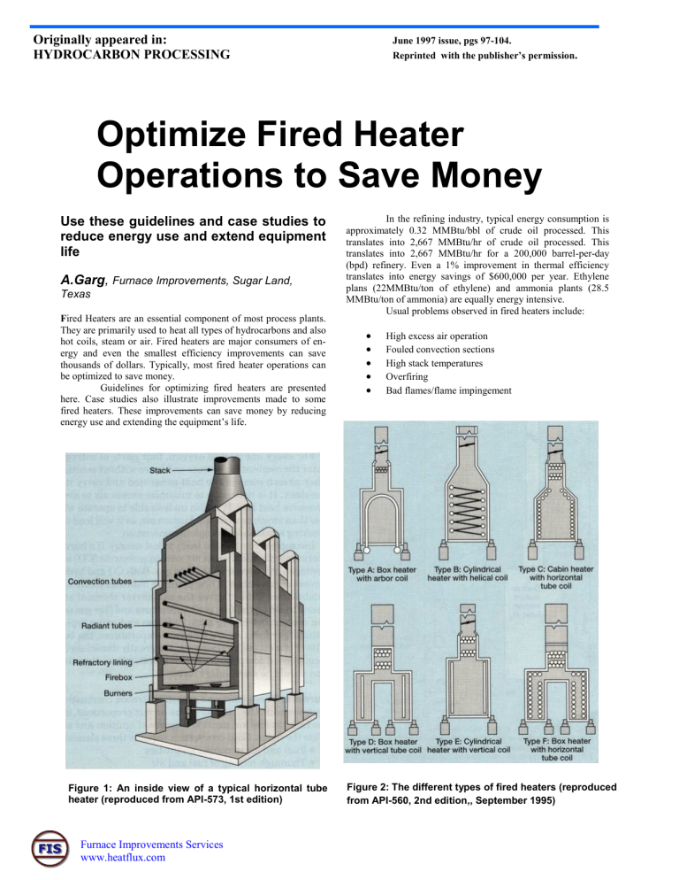 Optimize Fired Heater Operations: Save Money & Energy