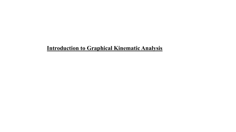 Graphical Kinematic Analysis: Mechanisms & Motion