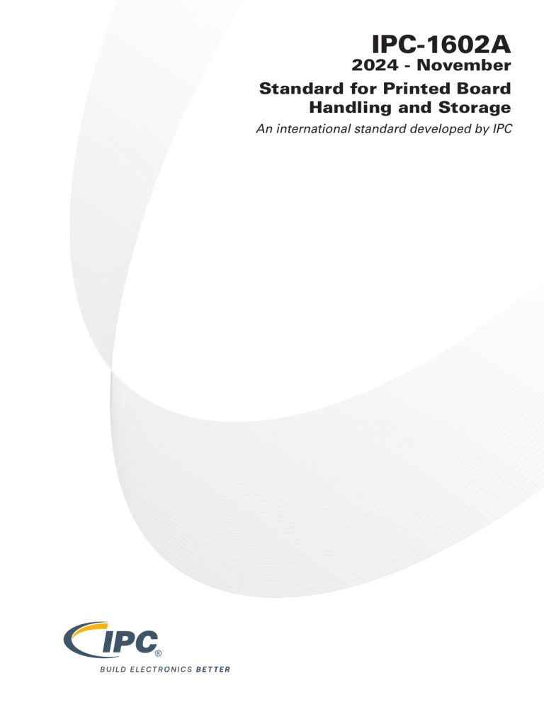 IPC-1602A: Printed Board Handling & Storage Standard