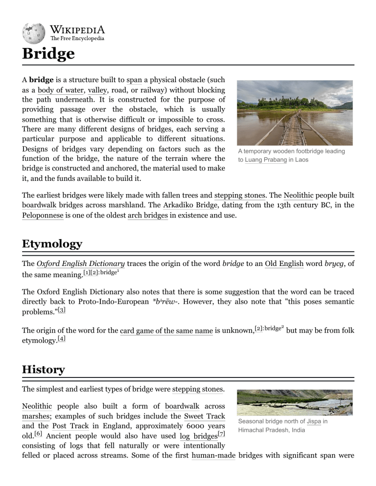 Bridge: Definition, History, and Types of Bridges