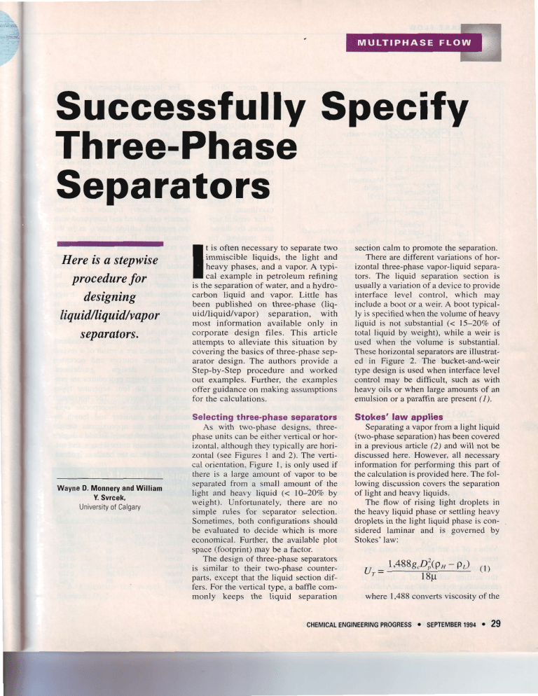 Three-Phase Separator Design: A Step-by-Step Guide