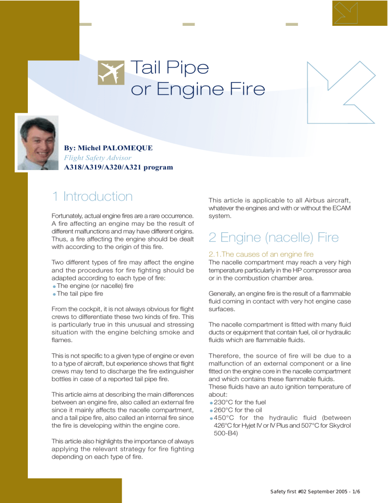 Engine Fire vs. Tail Pipe Fire: Airbus Aircraft Safety