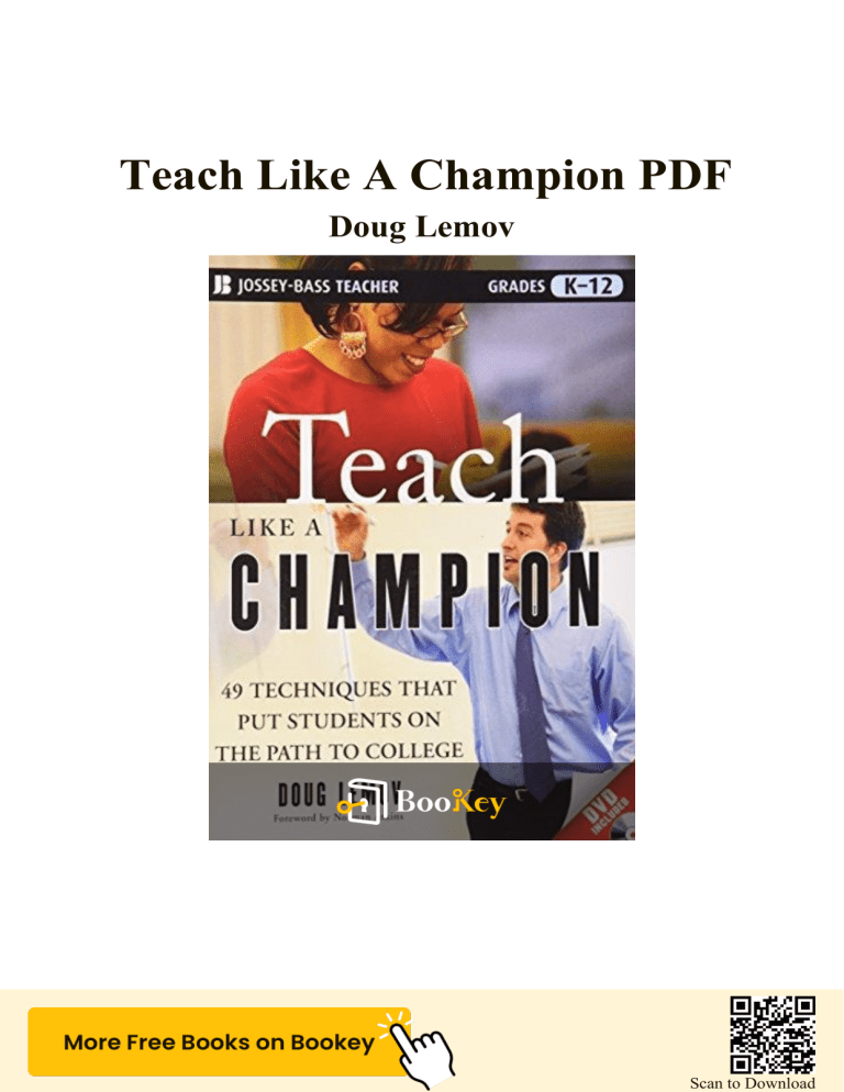 Teach Like a Champion: Book Summary & Techniques