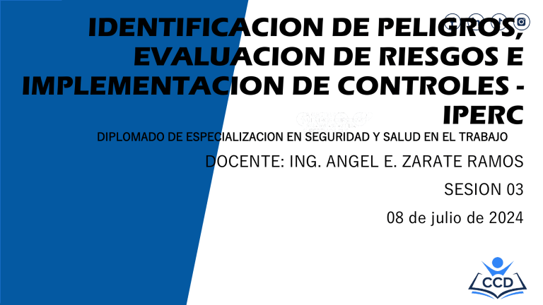 IPERC: Identificación de Peligros, Evaluación y Control
