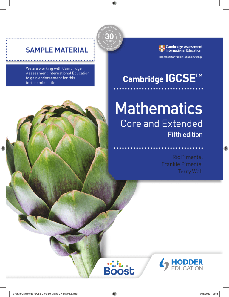 Cambridge IGCSE Math: Number & Language - Textbook Sample