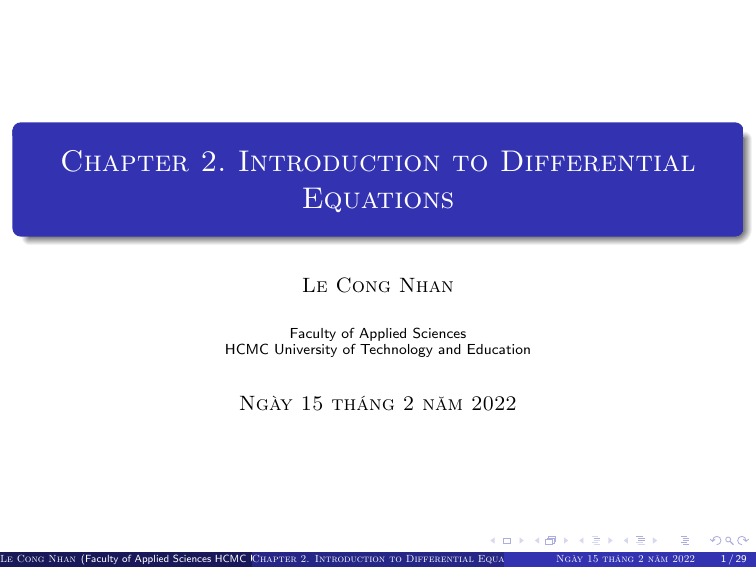 Differential Equations: Introduction & Models
