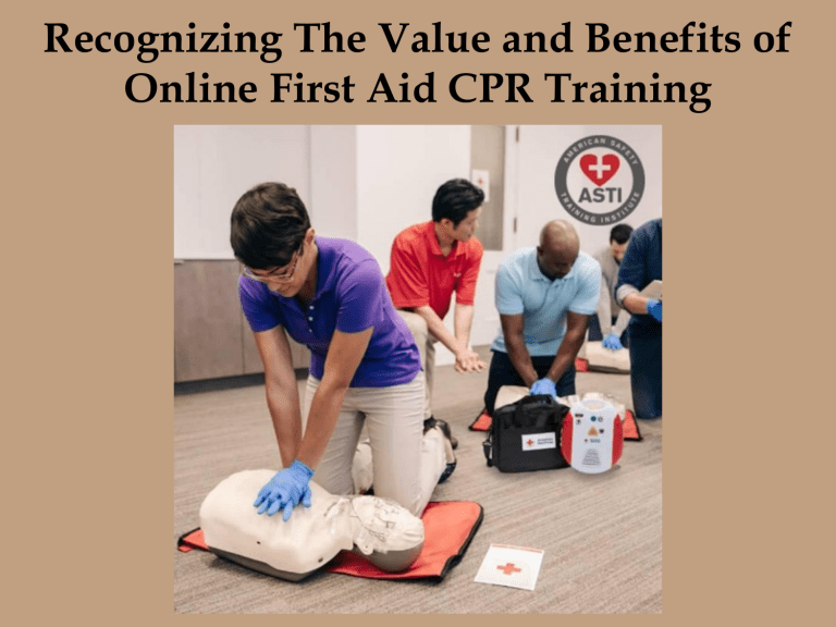 Online First Aid CPR Training: Benefits & Certification