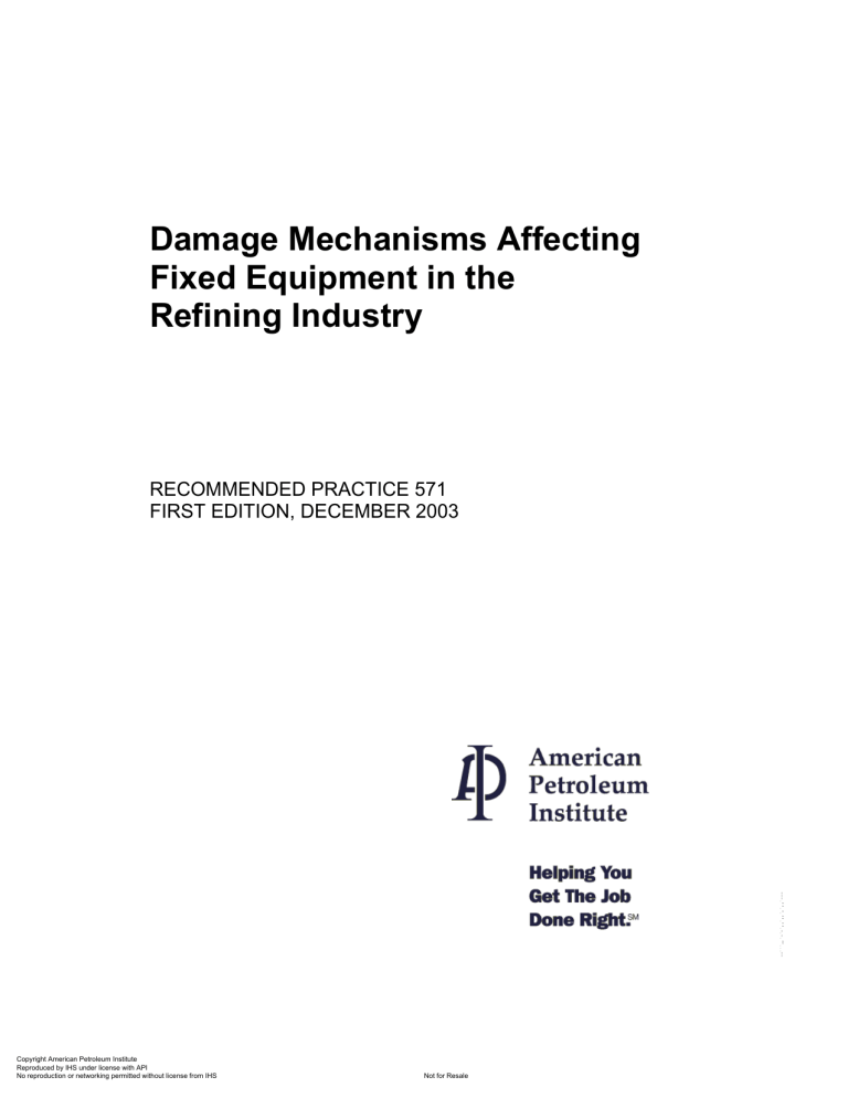 Damage Mechanisms in Refining Industry Equipment
